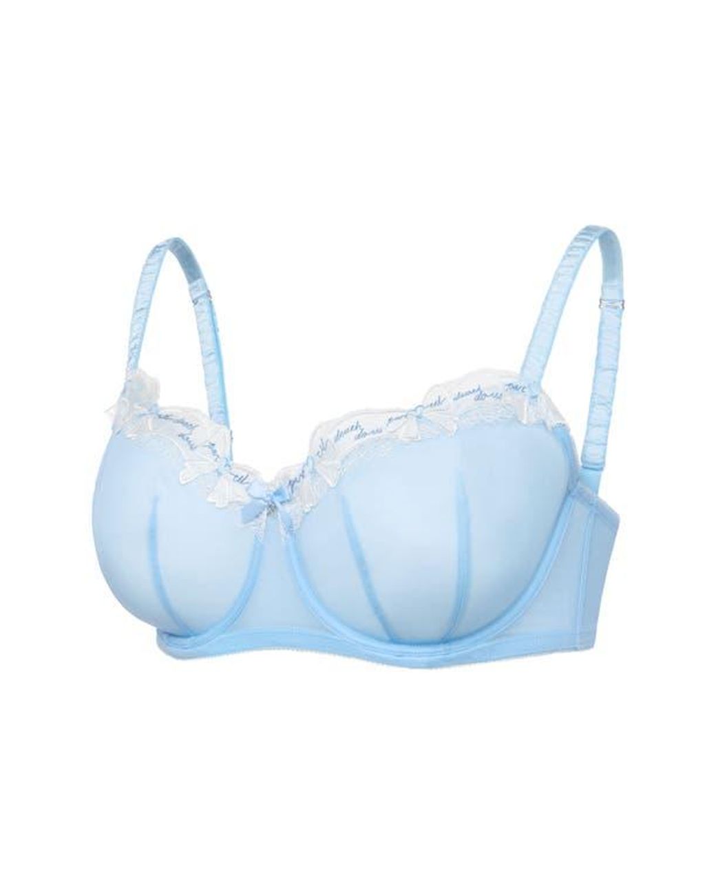Savage x Fenty Take A Vow Unlined Balconette Bra in Blue | Lyst