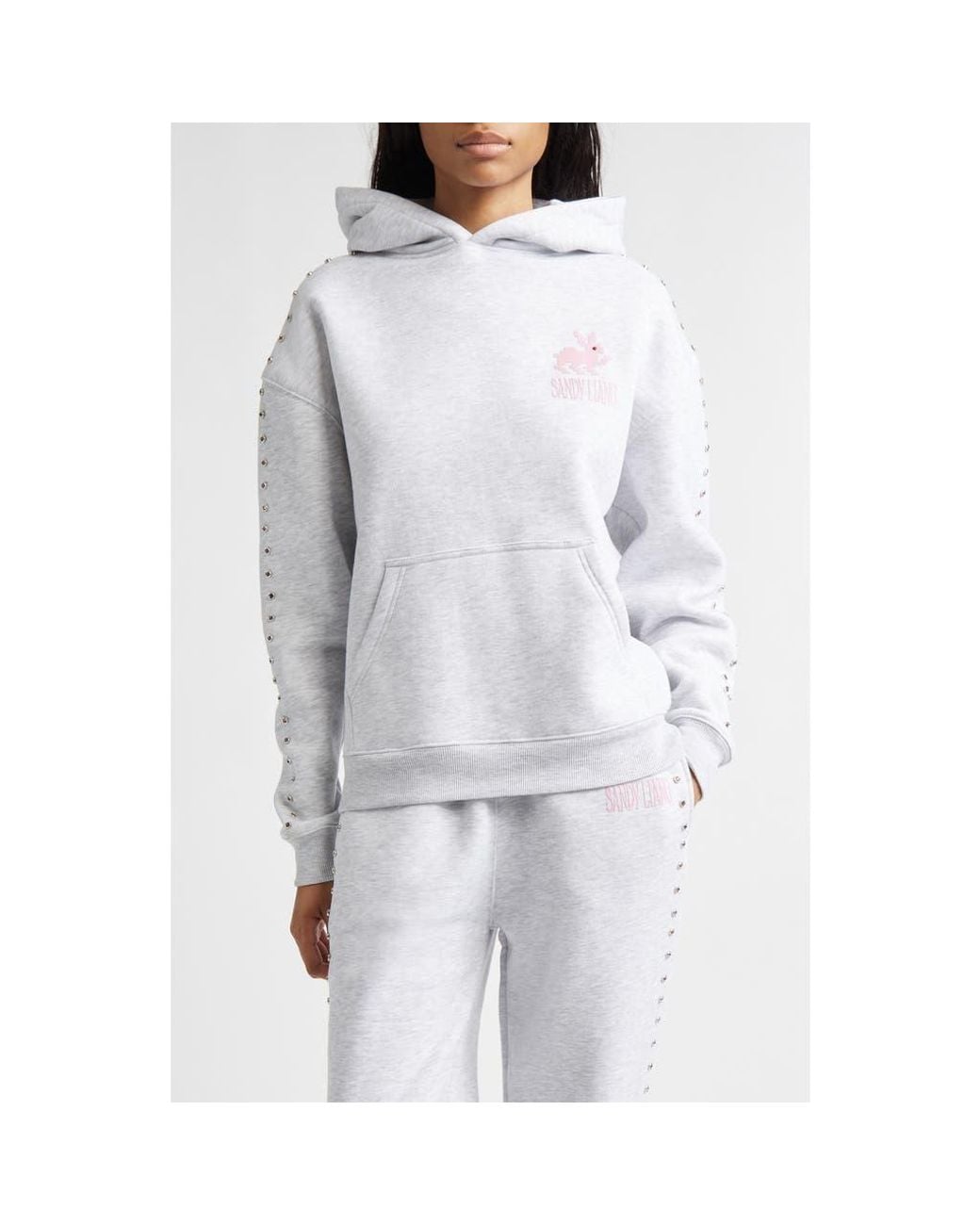 Sandy Liang Mung Bean Terminator Bunny Crystal Embellished Graphic ...