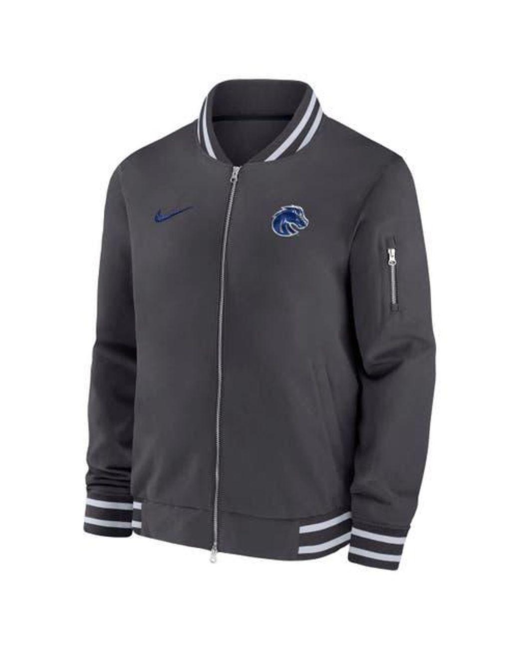 Nike Boise State Broncos Full-Zip Bomber Jacket in Blue for Men | Lyst