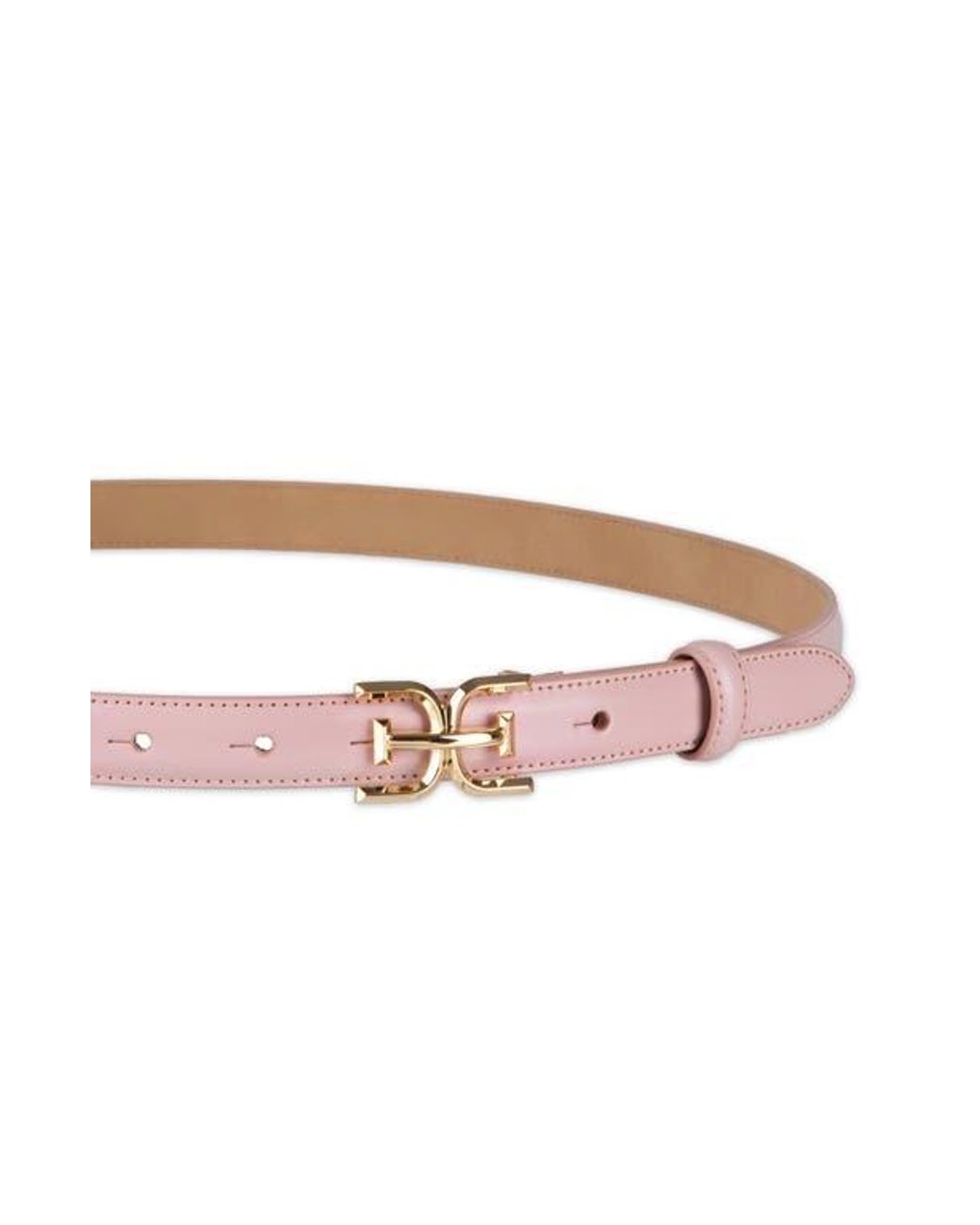 Sam Edelman Feather Edge Patent Leather Belt in Pink | Lyst