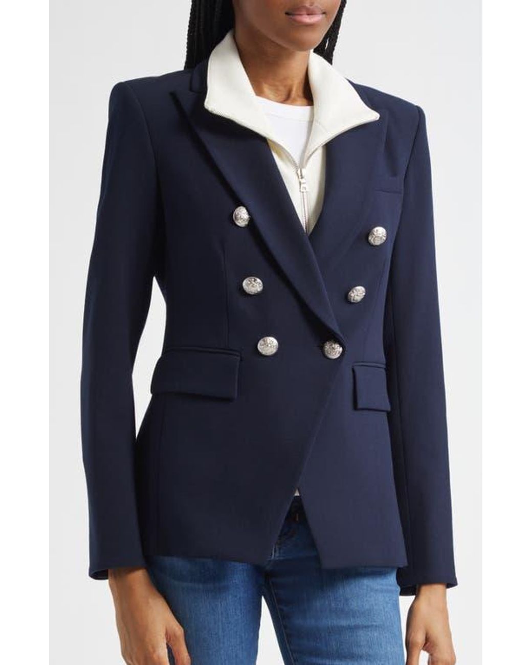 Veronica Beard Miller Dickey Jacket in Blue | Lyst