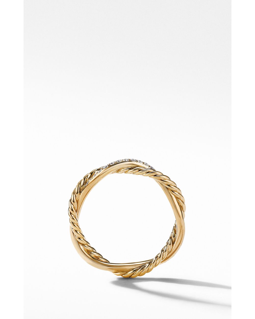 David Yurman Petite Infinity Twisted Ring in Metallic | Lyst