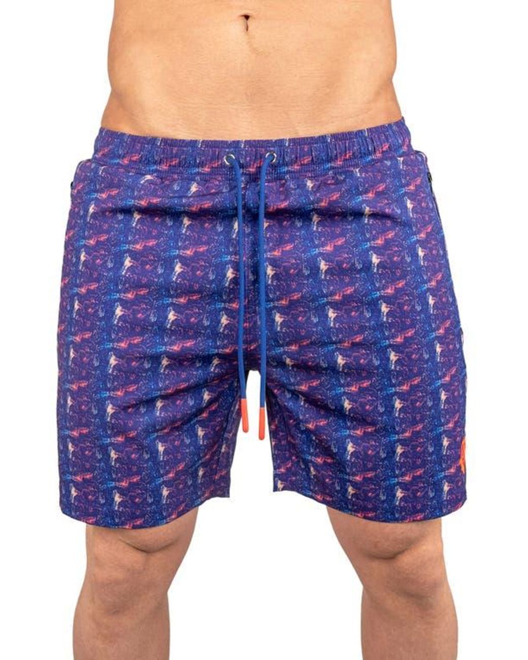 Maceoo Swim Lion Retro Swim Trunks in Blue for Men | Lyst