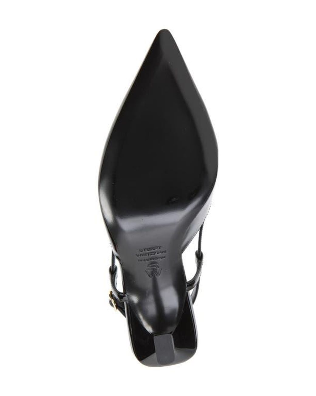Stuart Weitzman Vinnie 50 Slingback Pump in Black | Lyst