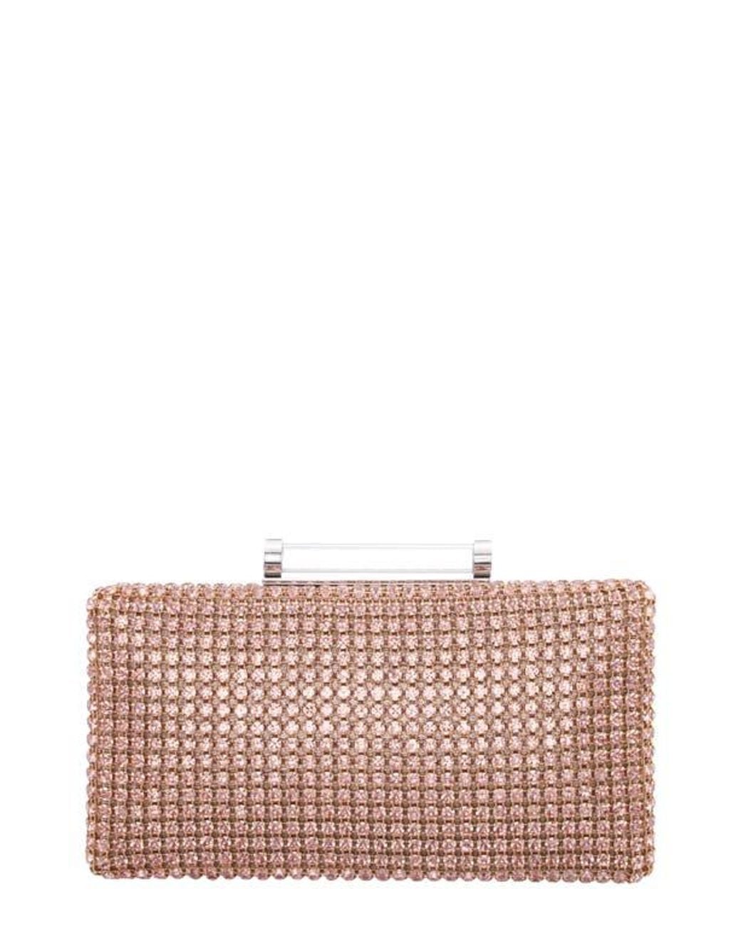 Nina Gracious Crystal Clutch in Pink | Lyst