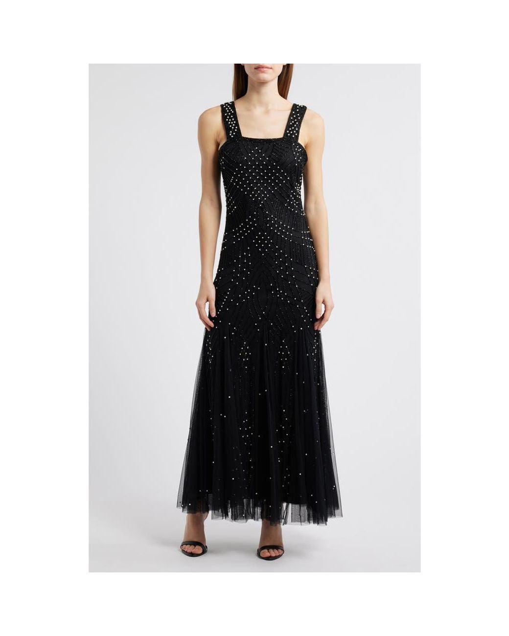 Pisarro Nights Two-Tone Beadwork Trumpet Gown With Sheer Bolero in ...