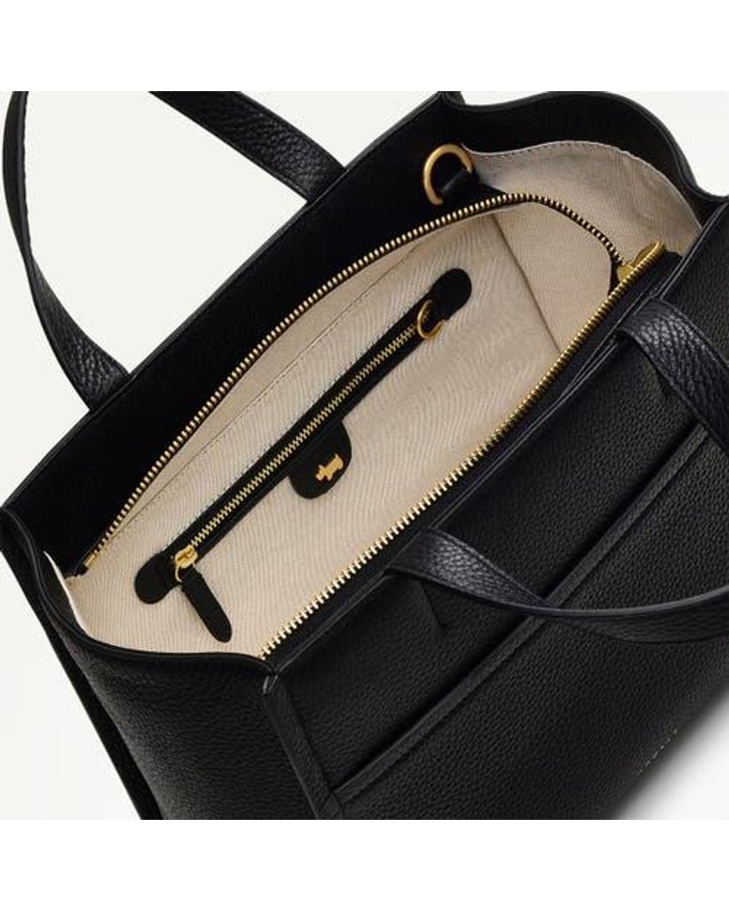 Radley Oak Street Ziptop Satchel Bag in Black | Lyst