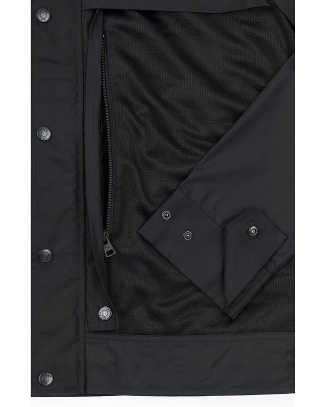 W.r.k. Solid Water Resistant Mesh Hooded Jacket in Black for Men | Lyst