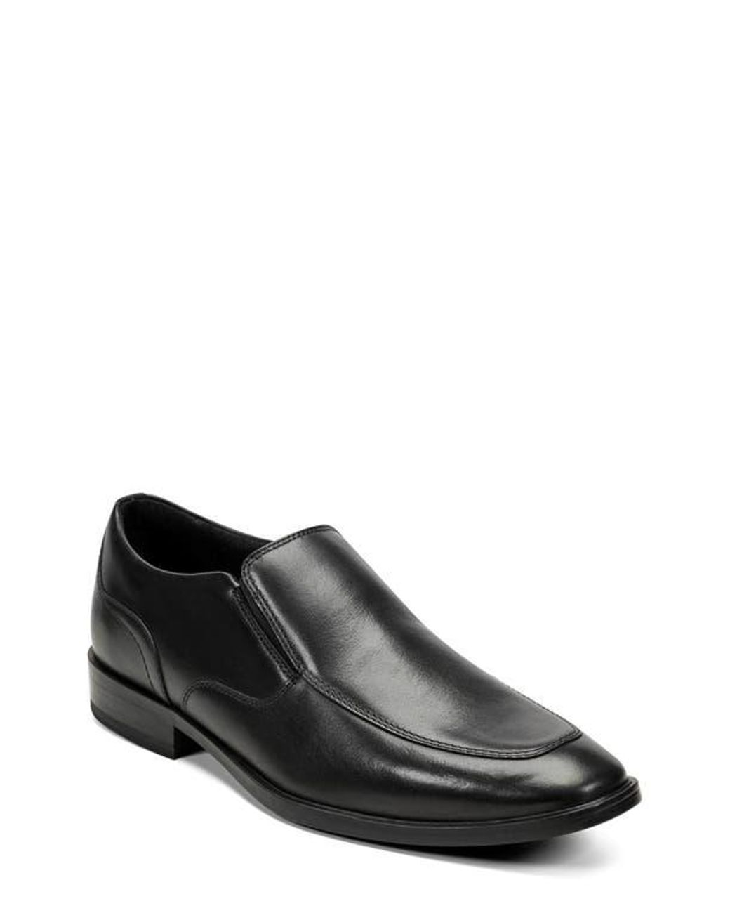 Rockport Darrek Apron Toe Slip-On Shoe in Black for Men | Lyst