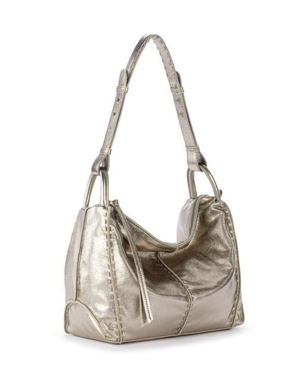 The Sak Los Feliz Hobo Leather Bag in Gray | Lyst
