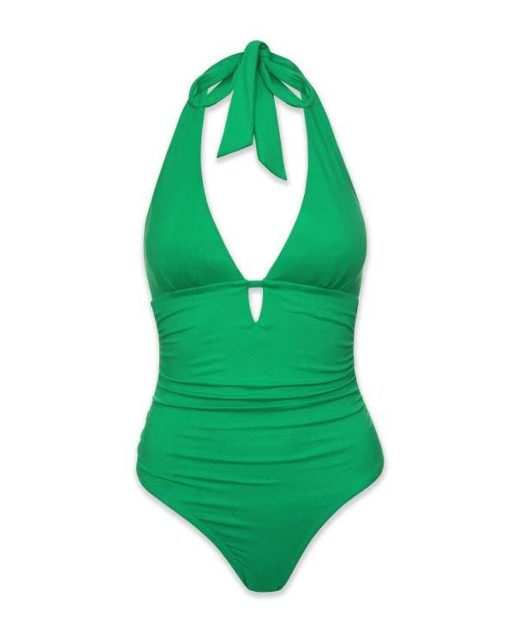 Helen Jon Kara Key Hole One-Piece in Green | Lyst