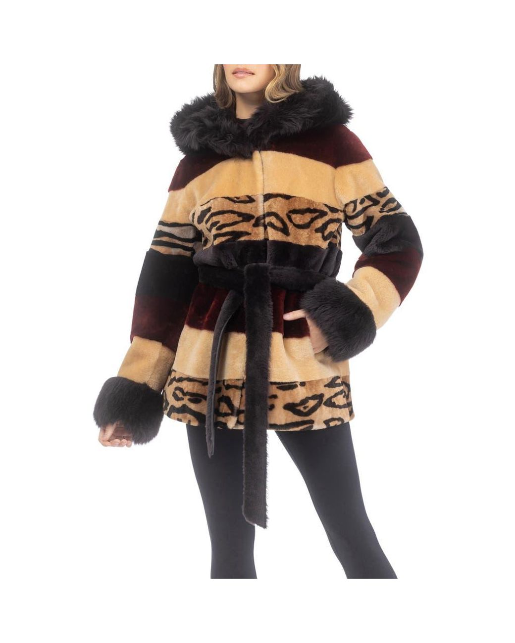 Gorski Genuine Shearling Parka With Genuine Shearling Hood Trim & Cuffs ...