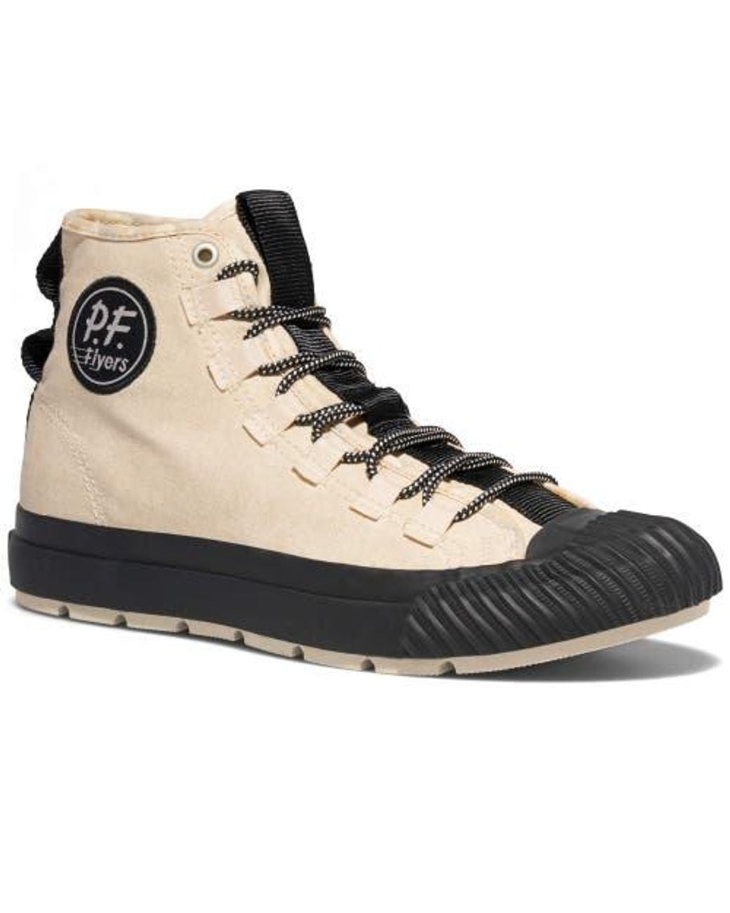 PF Flyers Grounder High-Top Sneaker in Black | Lyst