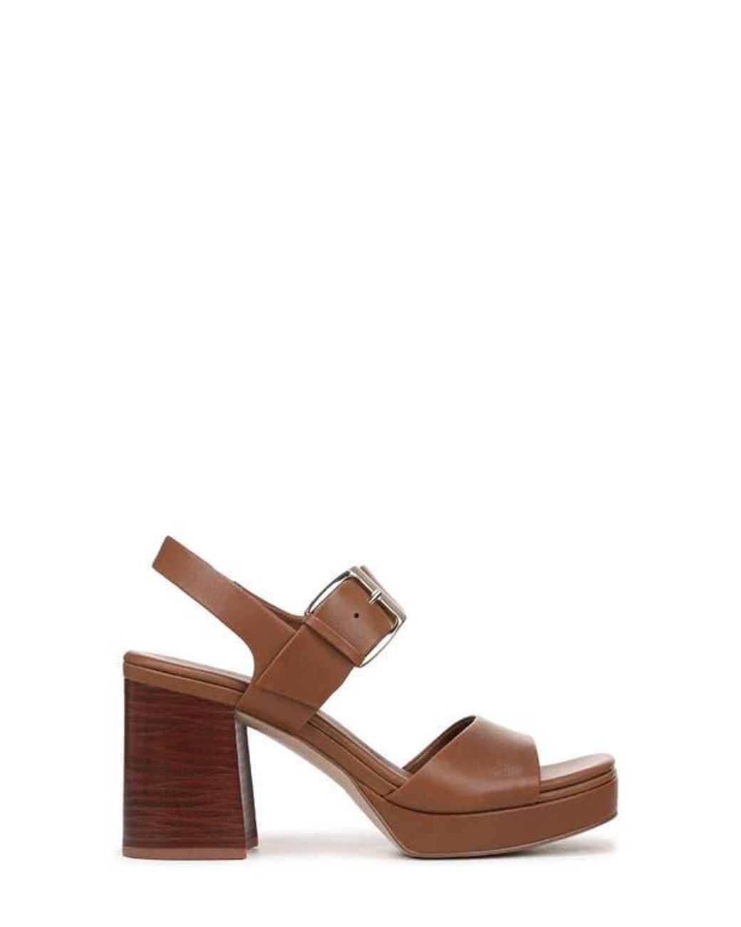 27 EDIT Naturalizer Phillipa Block Heel Sandal in Brown | Lyst