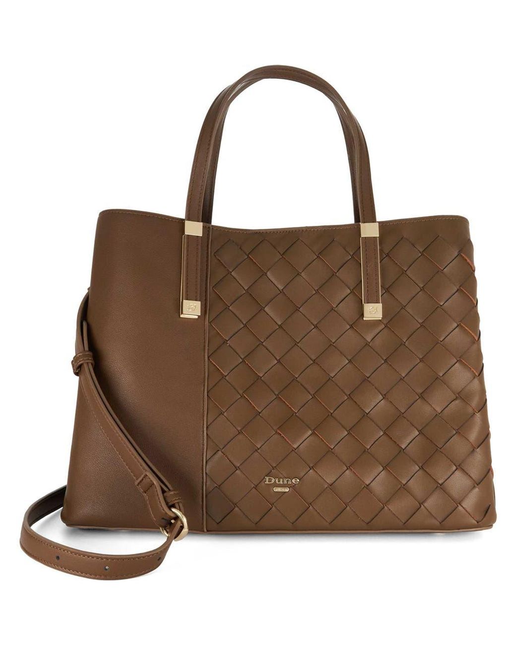 Dune Dorry Leather Tote in Brown | Lyst