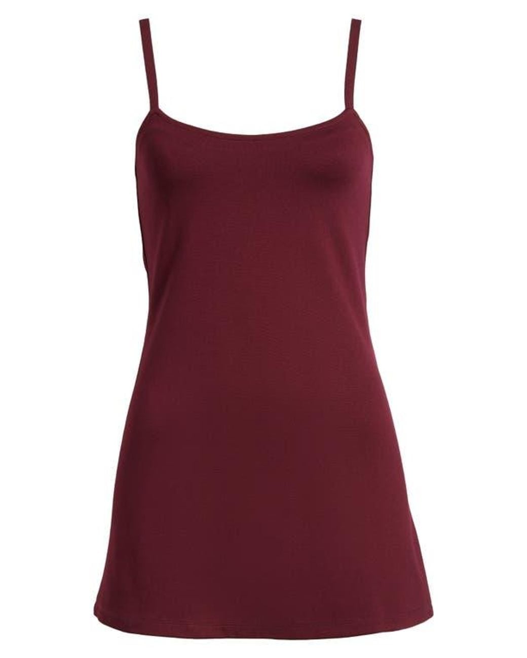 ARTLESS FOREVER Spaghetti Strap Slip Minidress in Red | Lyst