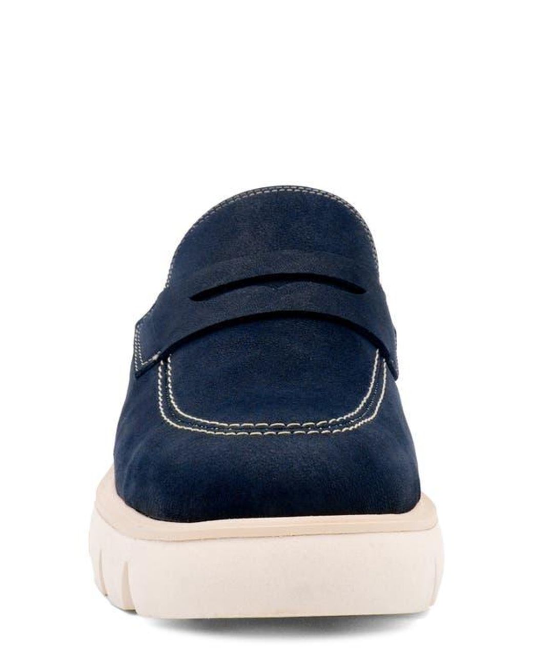 Amalfi by Rangoni Rapido Lug Sole Penny Loafer in Blue | Lyst