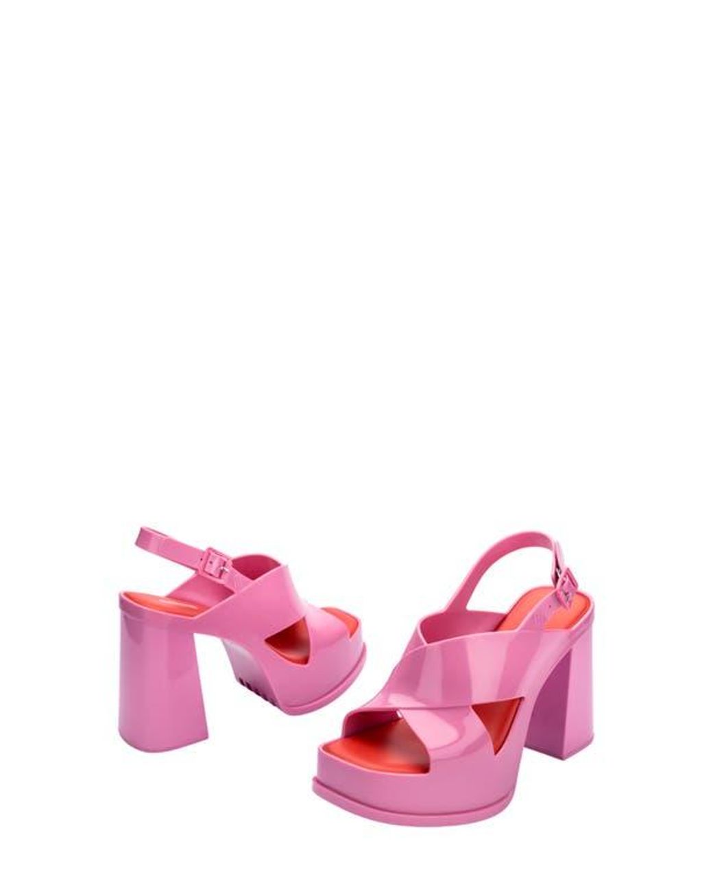 Melissa Dance Slingback Platform Sandal in Pink | Lyst