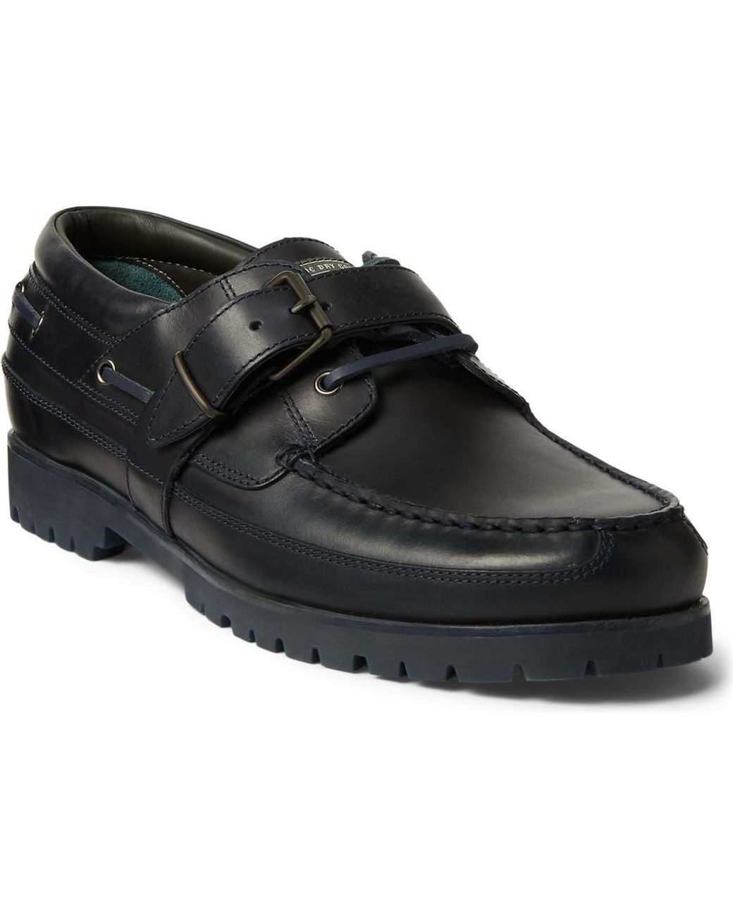 Polo Ralph Lauren Ranger X Alex Dymond Boat Shoe in Black for Men | Lyst