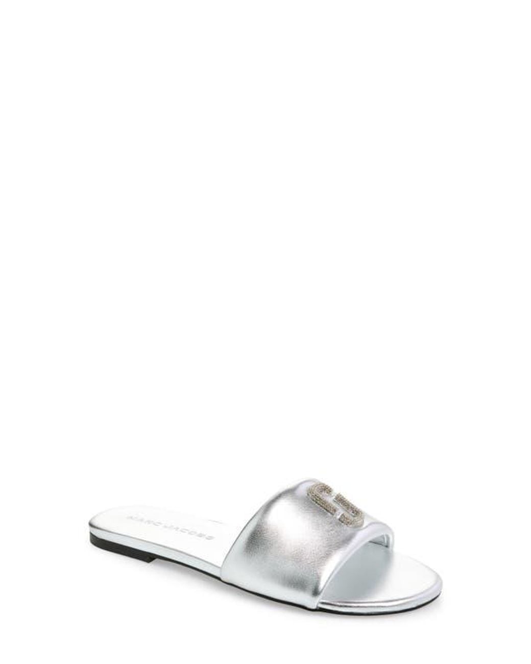 Marc Jacobs The Snapshot Slide in White | Lyst