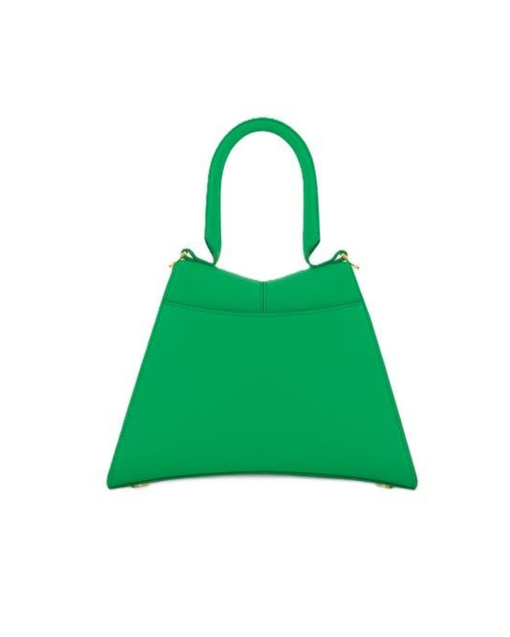 Mac Duggal Hardware Detail Angular Top Handle Small Leather Handbag in ...