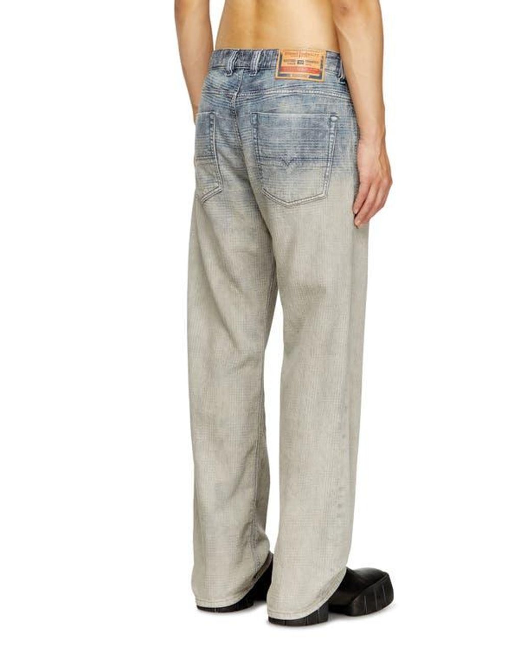 DIESEL 19080 D-Eeper Relaxed Straight Leg Jeans in Blue for Men | Lyst