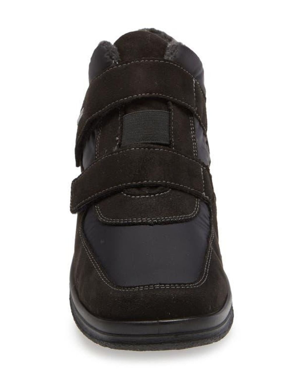 Ara Marion Faux Fur Waterproof Gore-Tex Sneaker in Black | Lyst