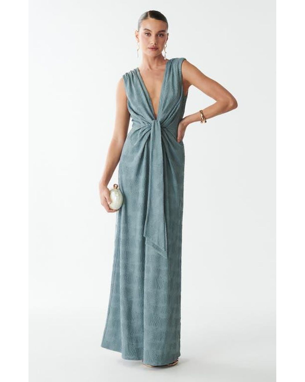 Savel Gisella Maxi Dress in Blue | Lyst