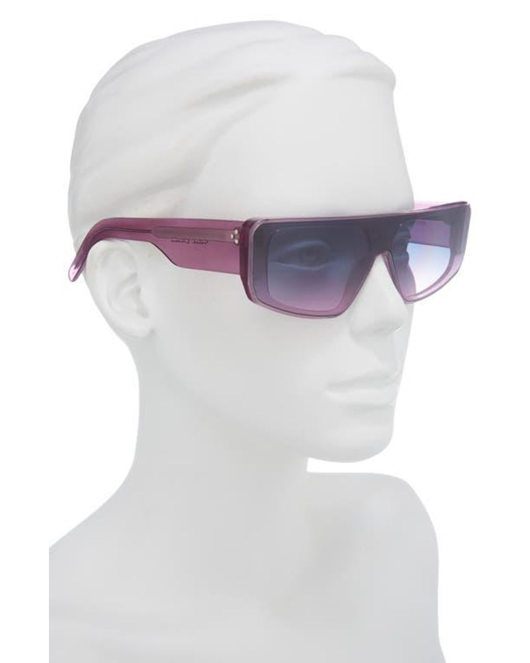 Rick Owens Performa Shield Sunglasses in Purple | Lyst