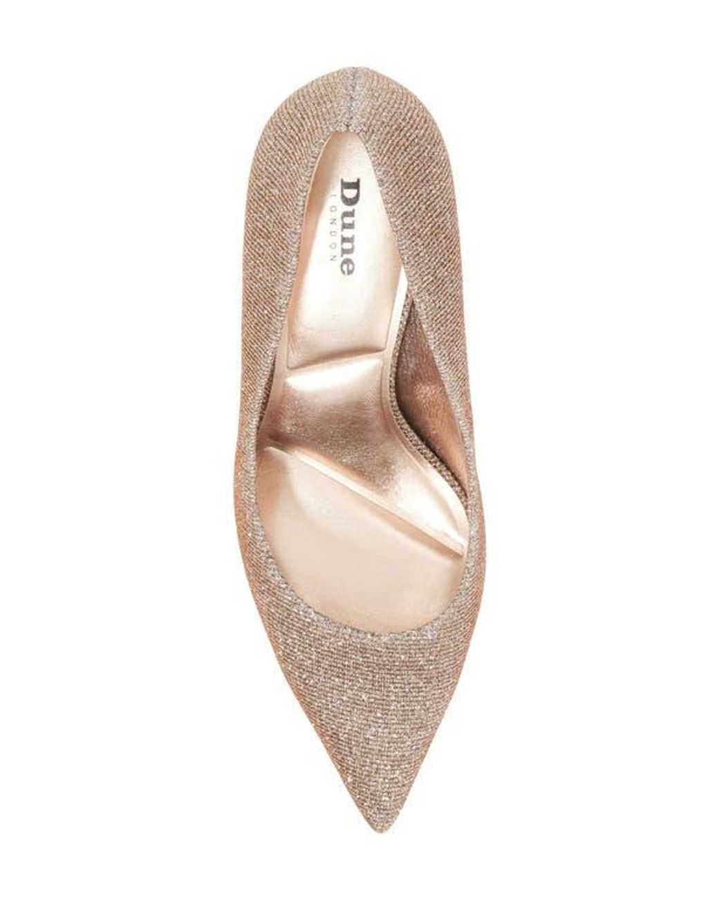Dune Boldest Pointed Toe Pump in Metallic | Lyst