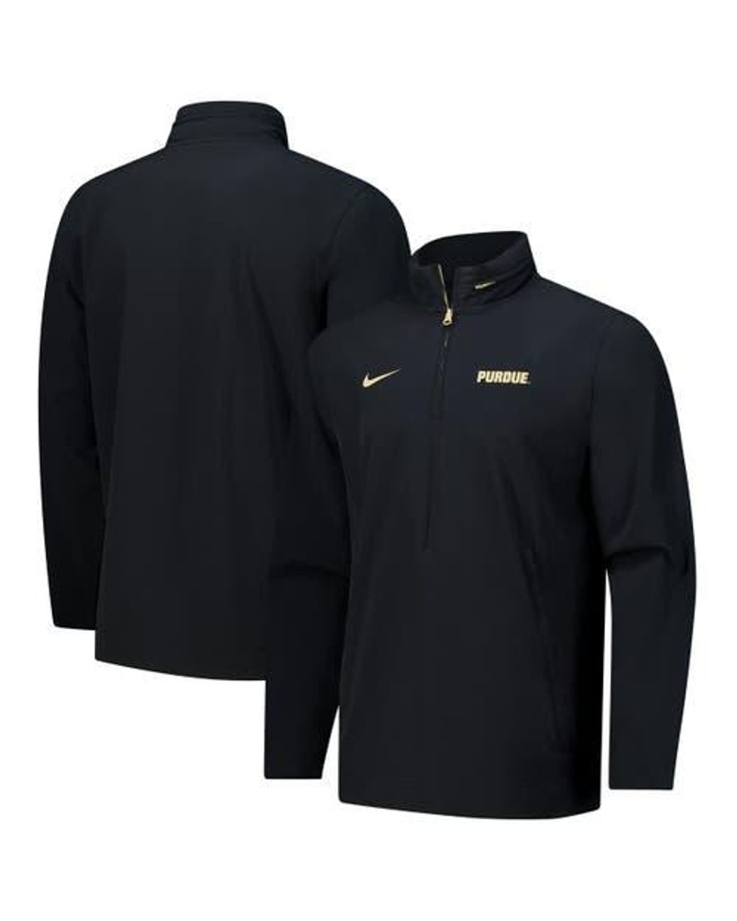 Nike Purdue Boilermakers 2024 Sideline Coach Quarter-Zip Hoodie Jacket ...