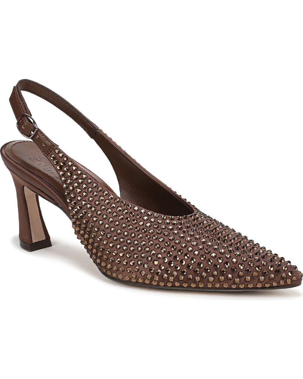 27 EDIT Naturalizer Elaine Slingback Pointed Toe Pump in Brown | Lyst