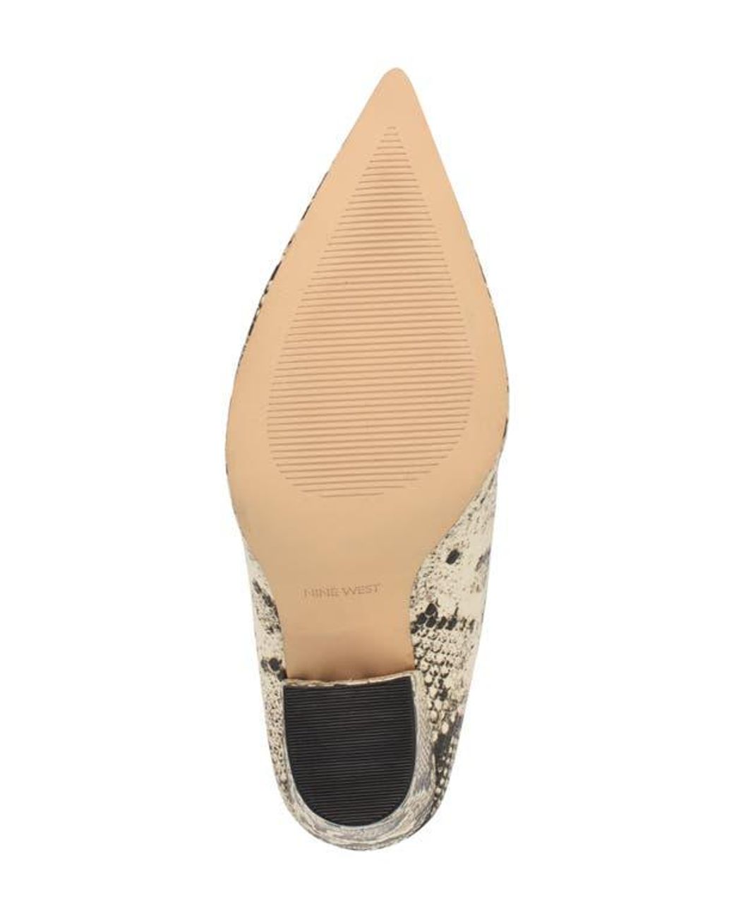 Nine West Amini Pointed Toe Mule in Metallic | Lyst