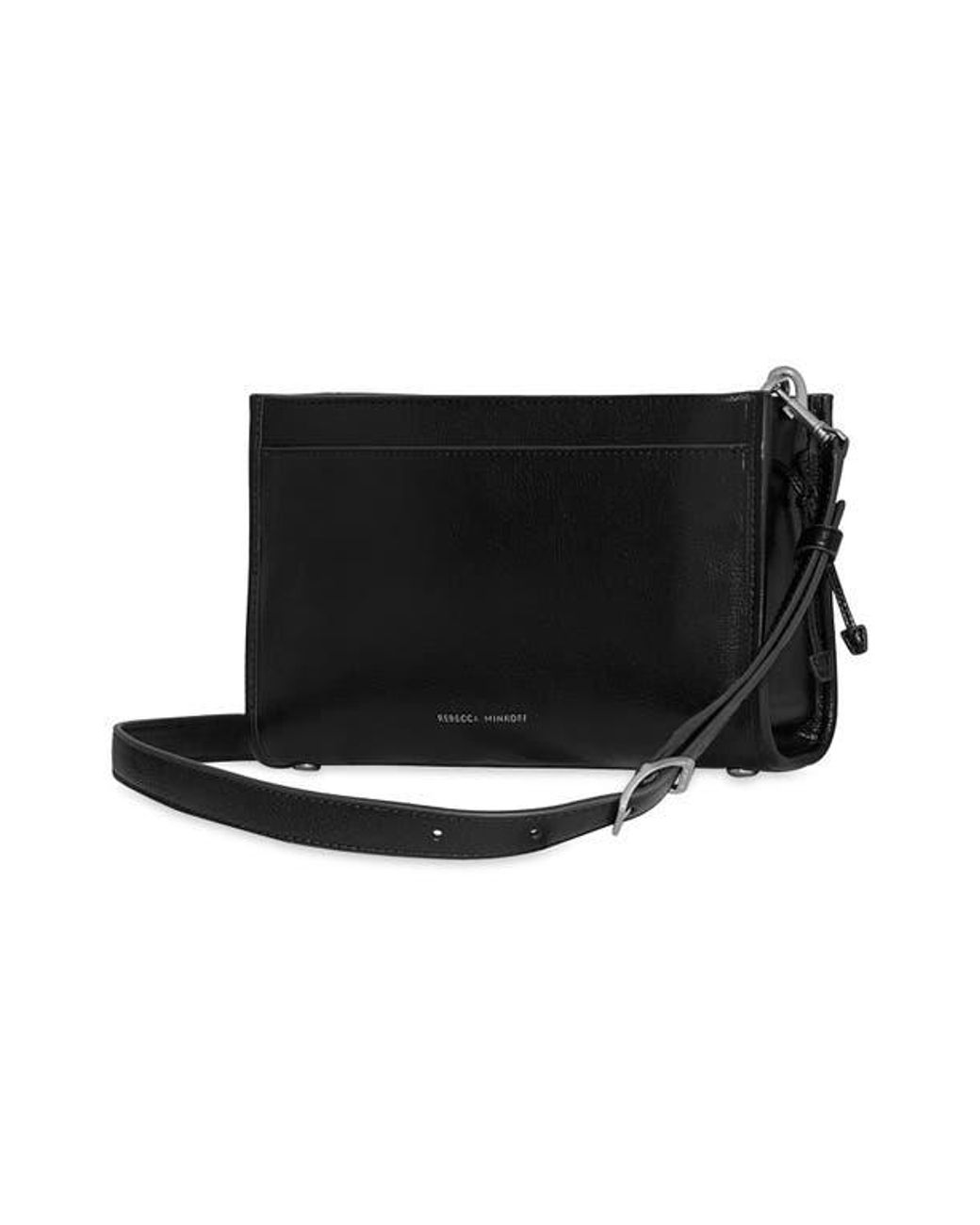 Rebecca Minkoff Crosby Leather Crossbody Bag in Black | Lyst