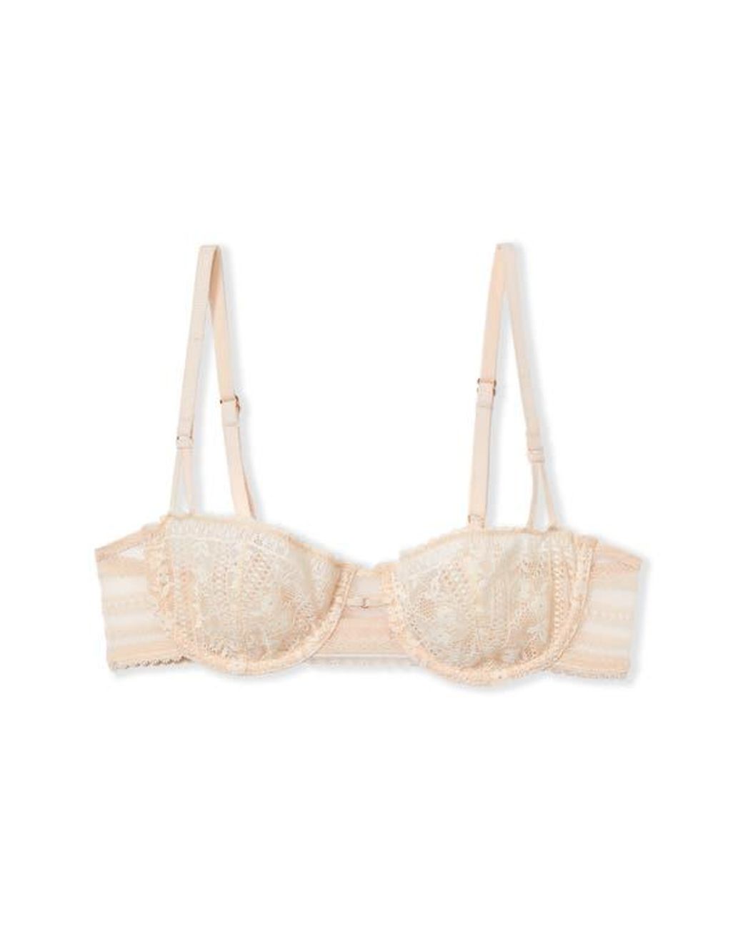 Etam Aura N°9 Underwire Balconette Bra in Brown | Lyst