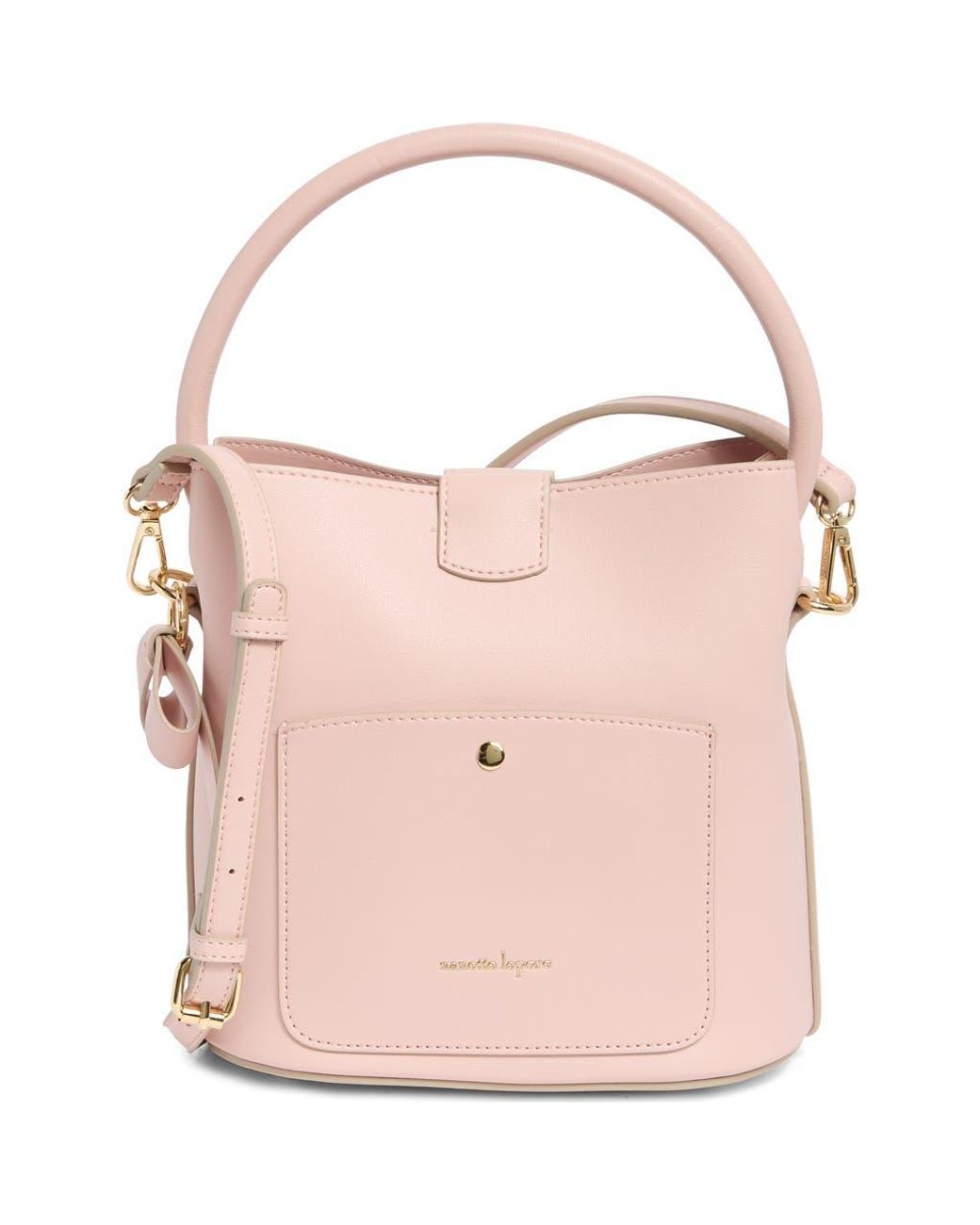 Nanette Lepore Convertible Bucket Bag in Pink | Lyst
