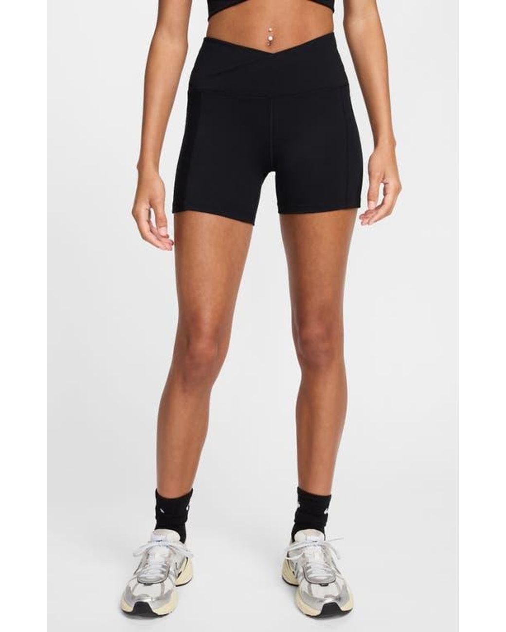 Nike One Crossover Dri-Fit Bike Shorts in Blue | Lyst