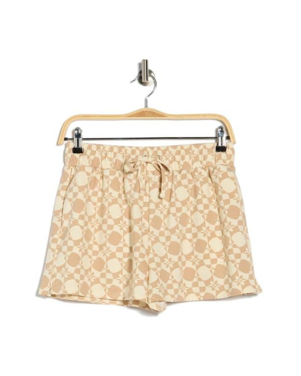 Roxy Check Me Out Cover-Up Shorts in Natural | Lyst