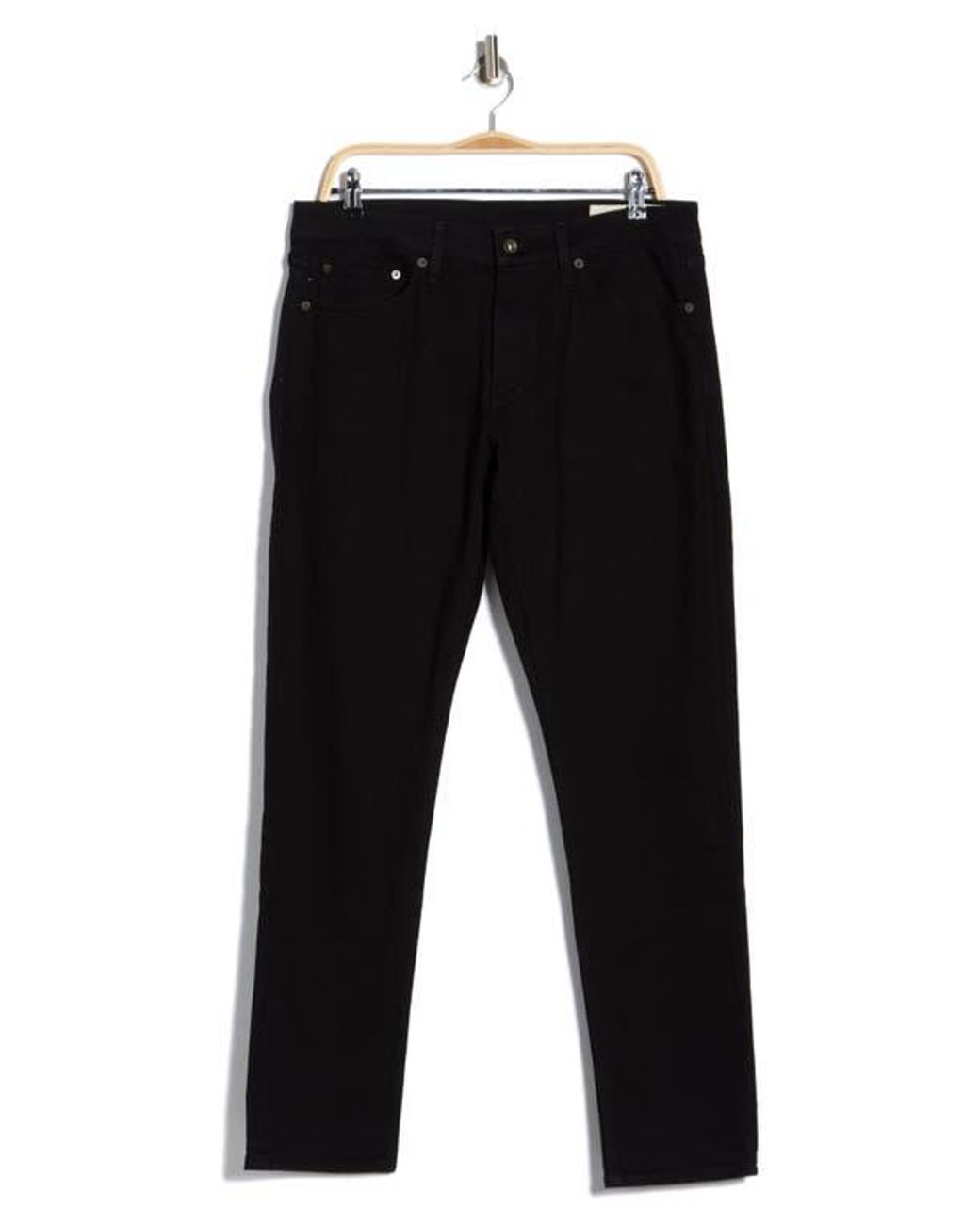 Rag & Bone Fit 3 Authentic Slim Leg Jeans in Black for Men | Lyst
