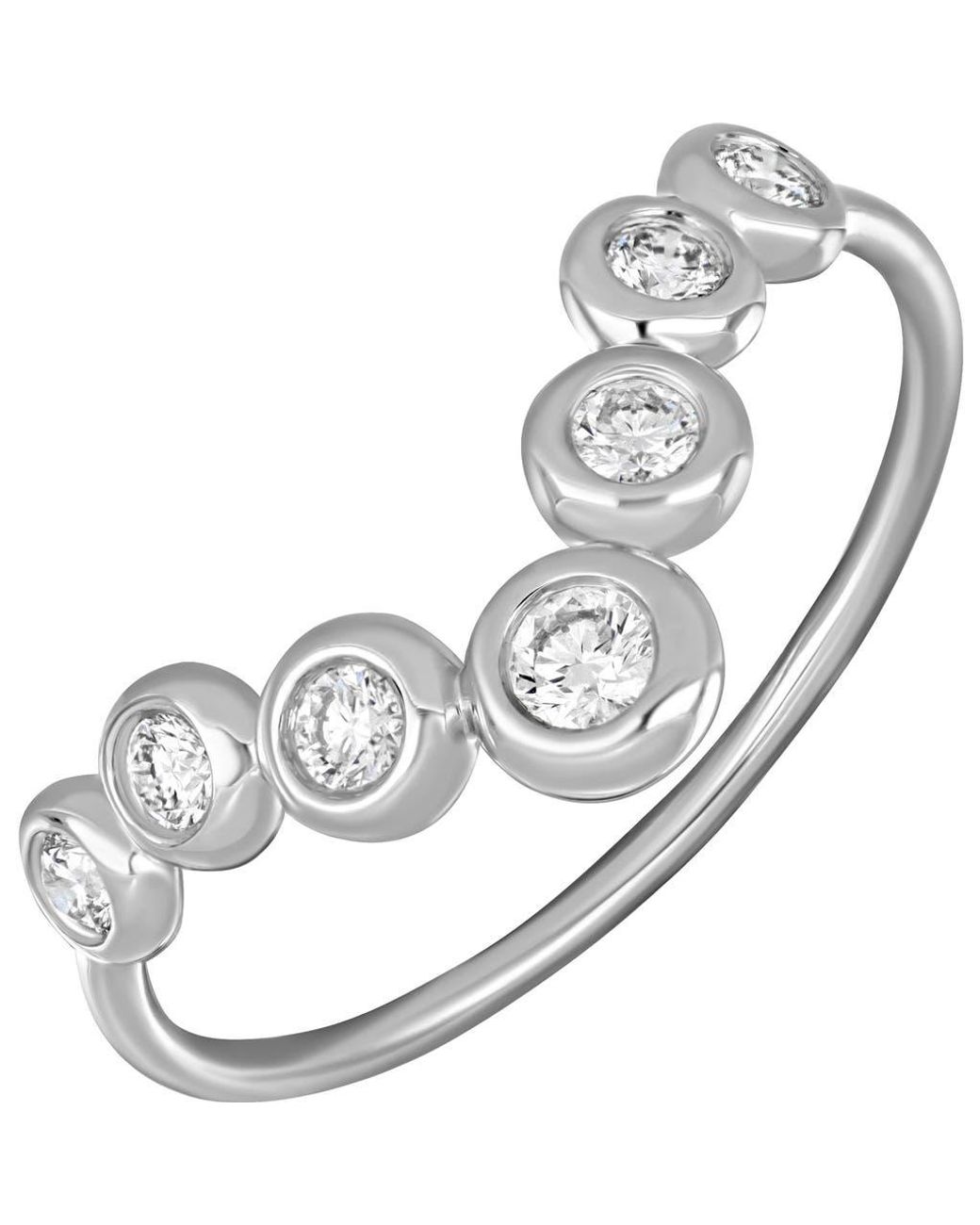 Bony Levy Bezel Diamond Ring in Metallic | Lyst