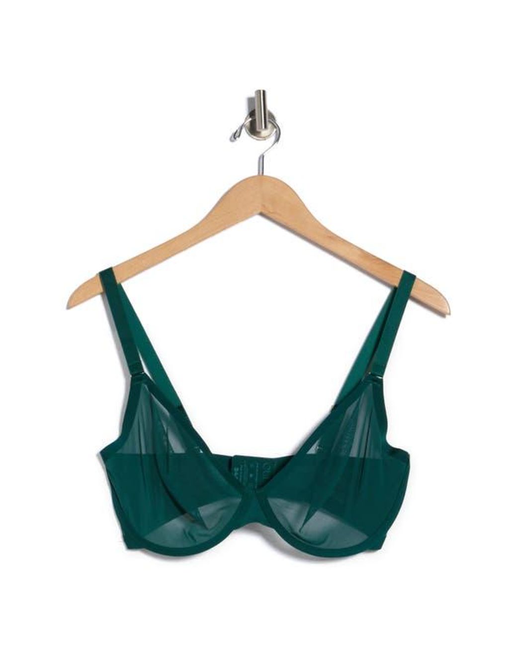 CUUP The Plunge Underwire Mesh Bra in Green | Lyst