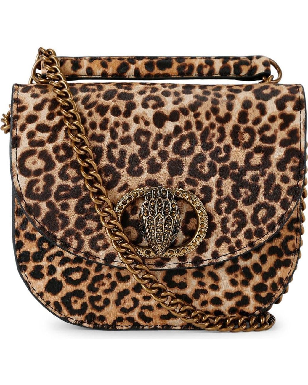 Kurt Geiger Chelsea Genuine Calf Hair Saddle Bag in Metallic | Lyst