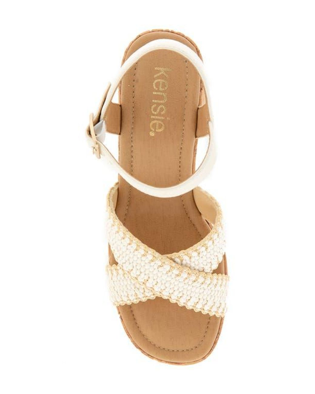 Kensie Sanya Sandal in Natural | Lyst