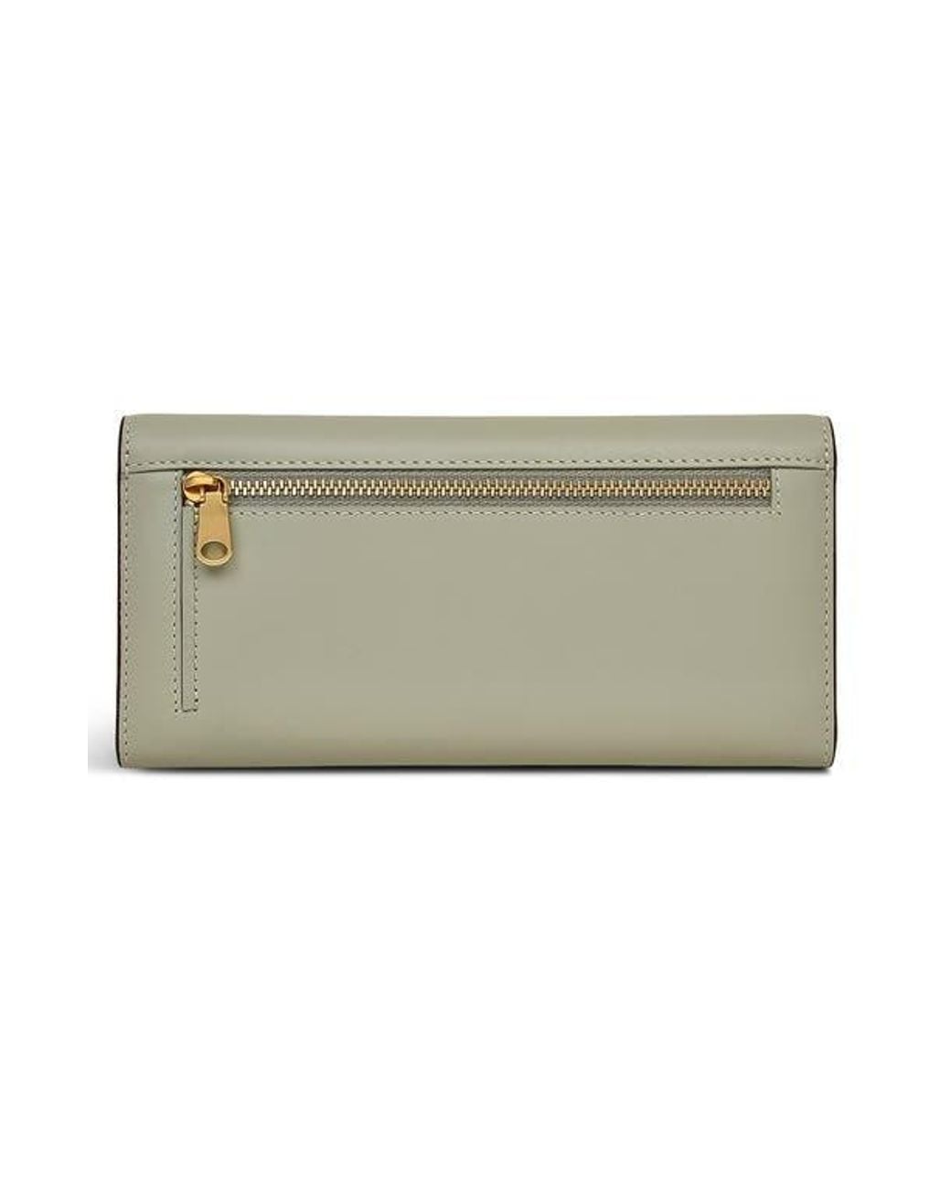 Radley Large Leather Flapover Wallet in Gray | Lyst