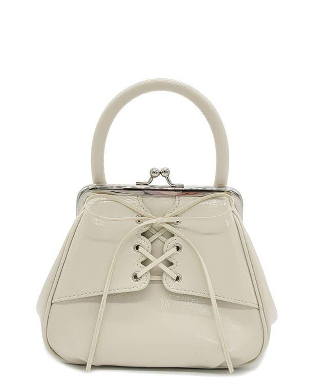 orYANY Mini Lace Up Leather Tote in Natural | Lyst