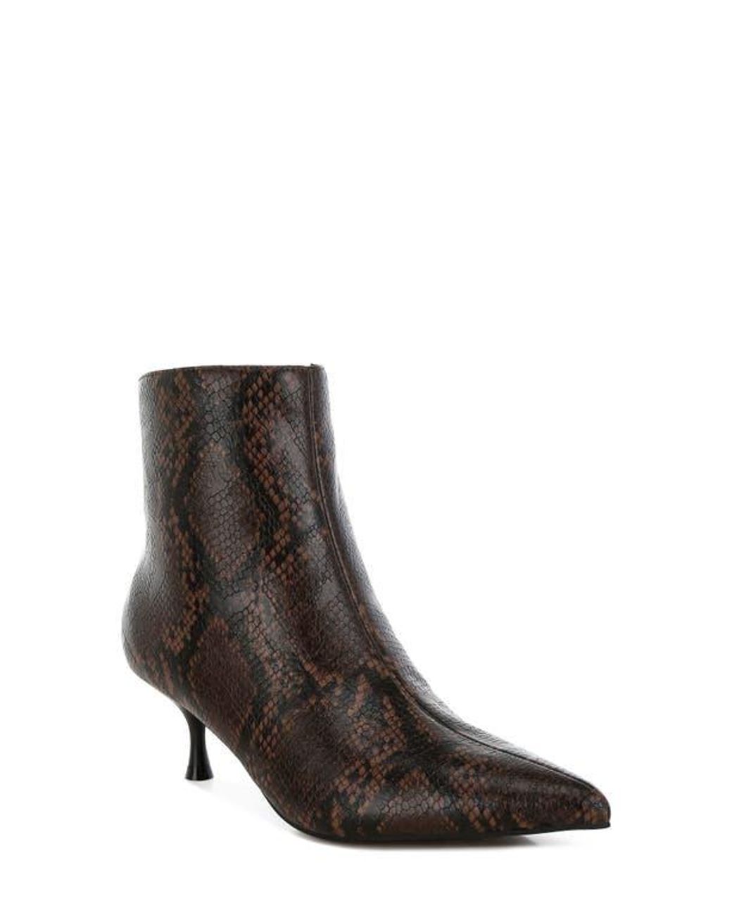 LONDON RAG Thymus Kitten Heel Boot in Brown | Lyst