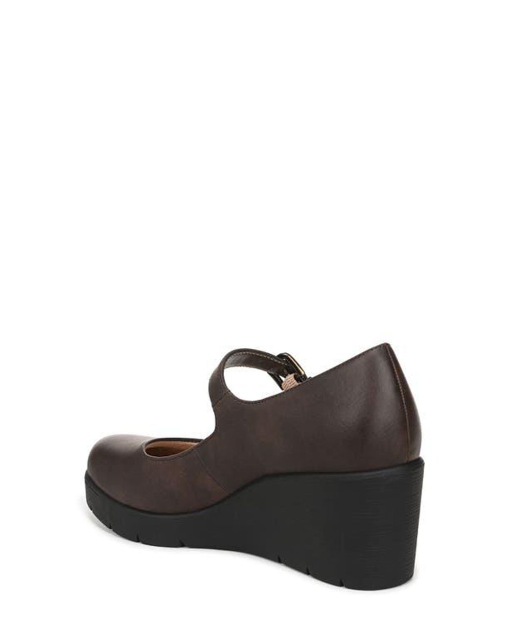 Naturalizer Adore Mary Jane Wedge Pump in Black | Lyst