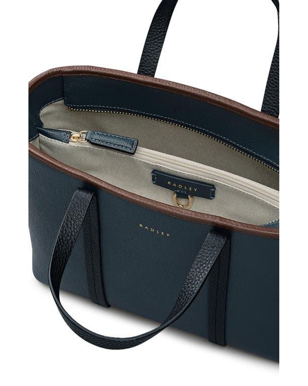 Radley Templeton Place Saffiano Leather Small Tote Bag in Blue | Lyst