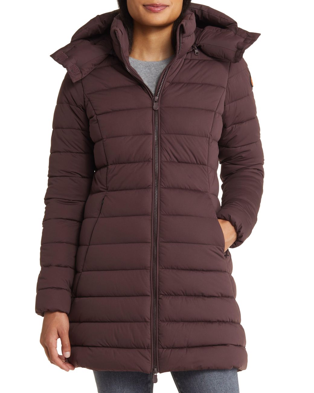 Save The Duck Dorothy Hooded Stretch Puffer Jacket in Purple | Lyst Save The Duck Dorothy Hooded Stretch Puffer Jacket in Purple | Lyst