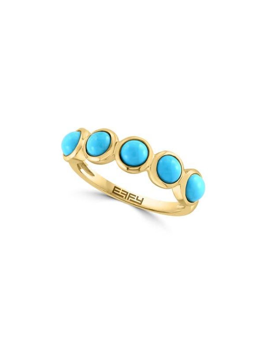 Effy 14K 5-Stone Ring in Blue | Lyst